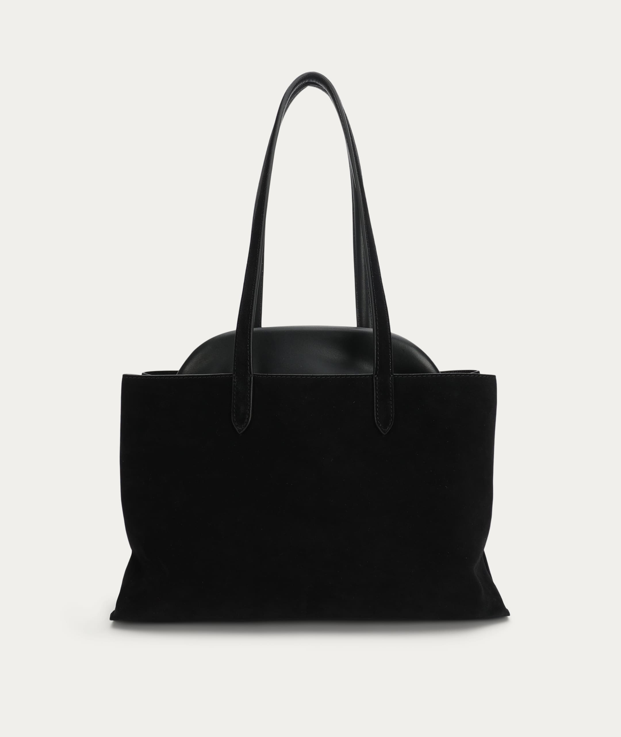Mr Vault Tote - Black Suede – Deadly Ponies